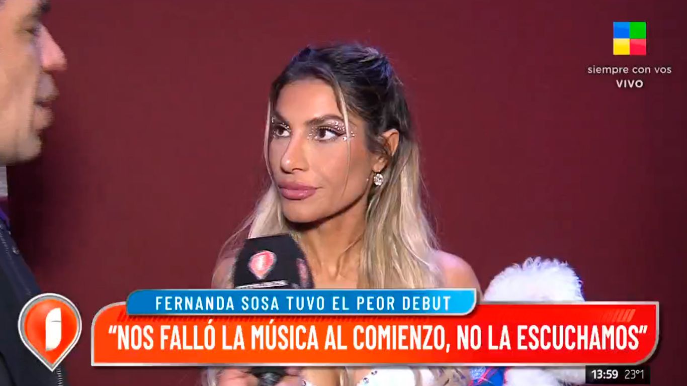 La indiferencia de Fernanda Sosa con el jurado tras su debut en el ...