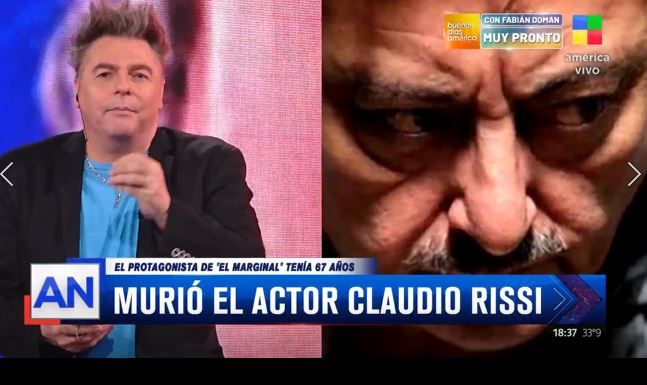 A los 67 años murió el actor Claudio Rissi, Marito Borges en El Marginal
