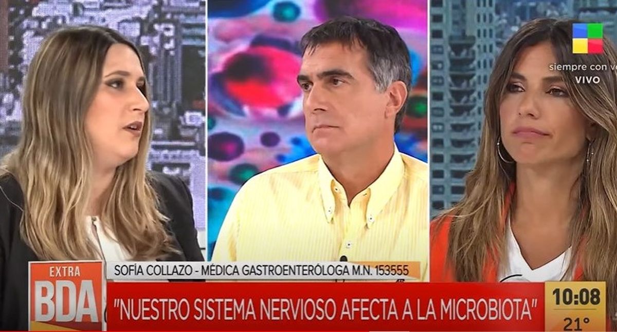 Sofía Collazo, médica gastroenteróloga: Nuestro sistema nervioso afecta la microbiota