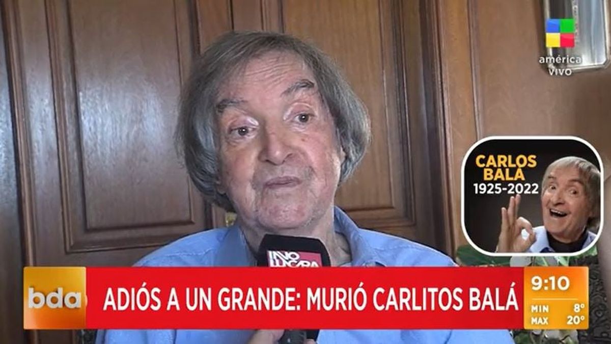 La última entrevista a Carlitos Balá en América TV: Soy un tipo feliz ...