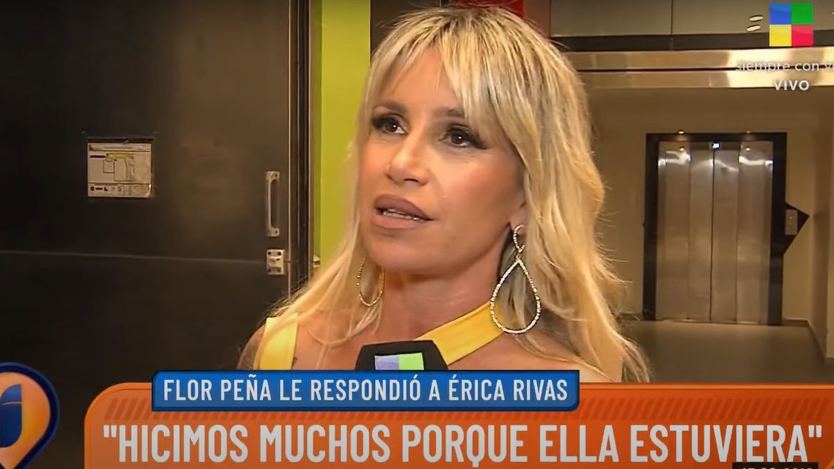 Flor Peña le respondió a Érica Rivas y fue contundente: Hicimos mucho ...